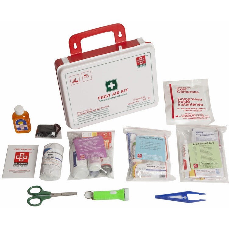 Buy Workplace First Aid Kit Medium - Plastic Box Wall Mounted - 81 ...